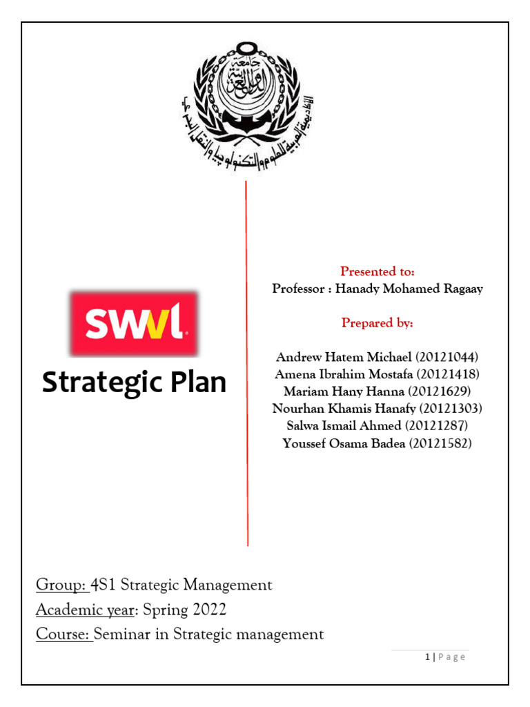 SWVL Strategic Plan Final | PDF | Private Sector | Business Economics