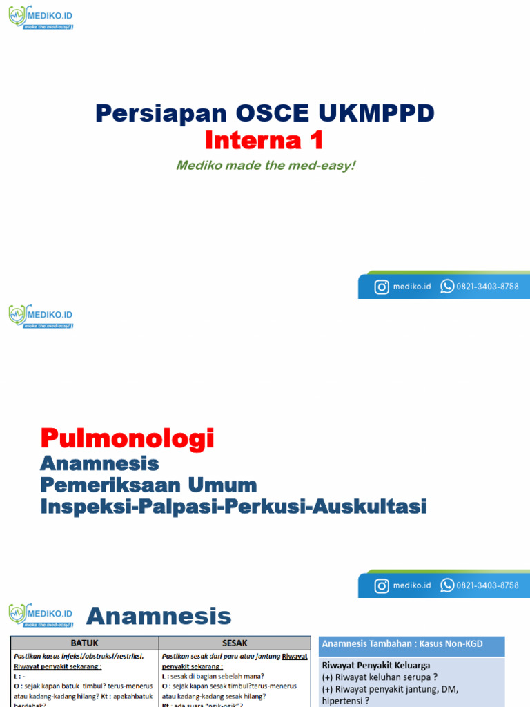 OSCE UKMMPD - Interna 1 | PDF
