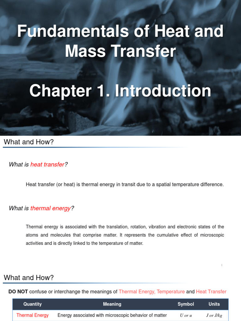 Chapter1 Introduction | PDF | Heat Transfer | Thermal Conduction Chapter1 Introduction | PDF | Heat Transfer | Thermal Conduction