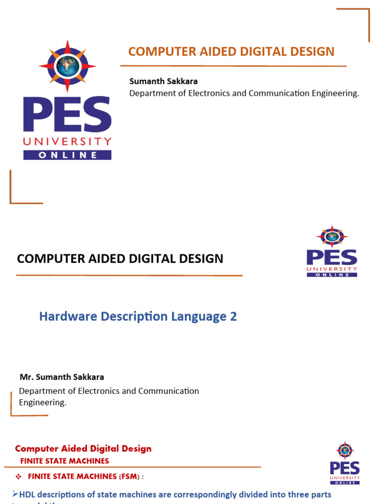 FSM Design with HDL Techniques | PDF | Computing | Electronic Engineering