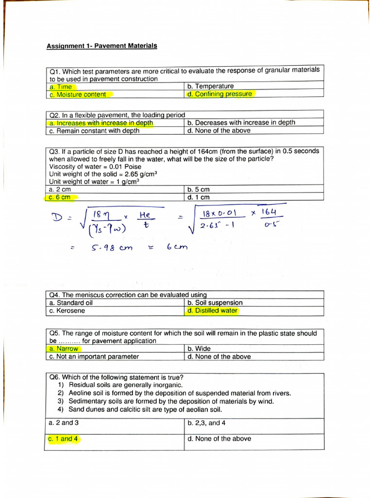 Week 1 Solutions Pdf