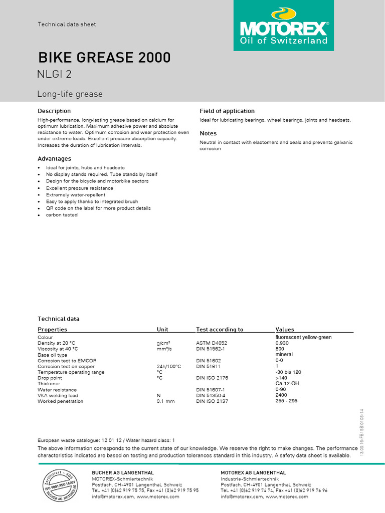 Bike Grease 2000 - en | PDF