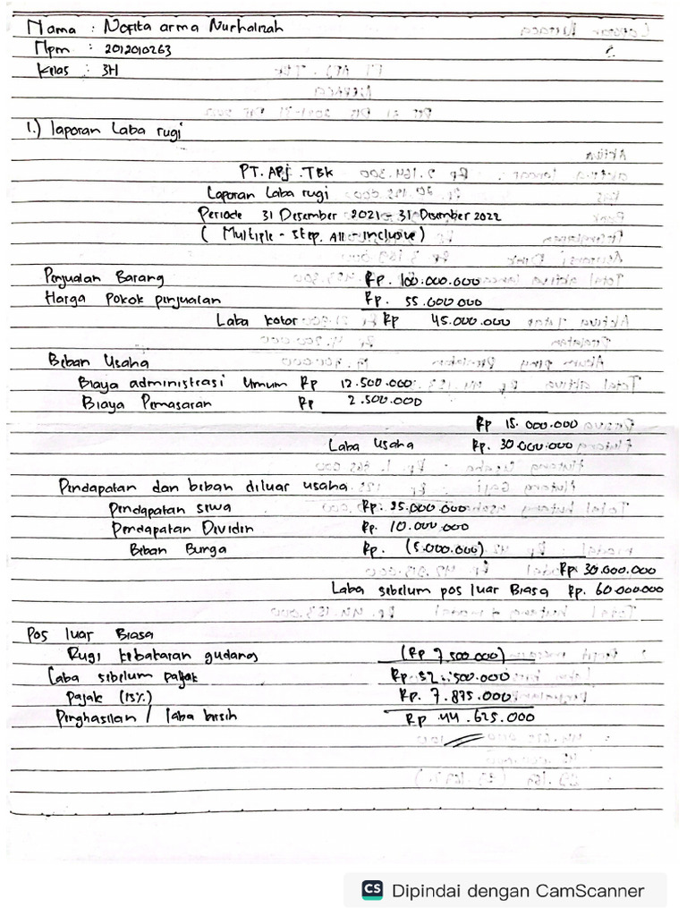 UAS Alk Nofita 2012010265 | PDF