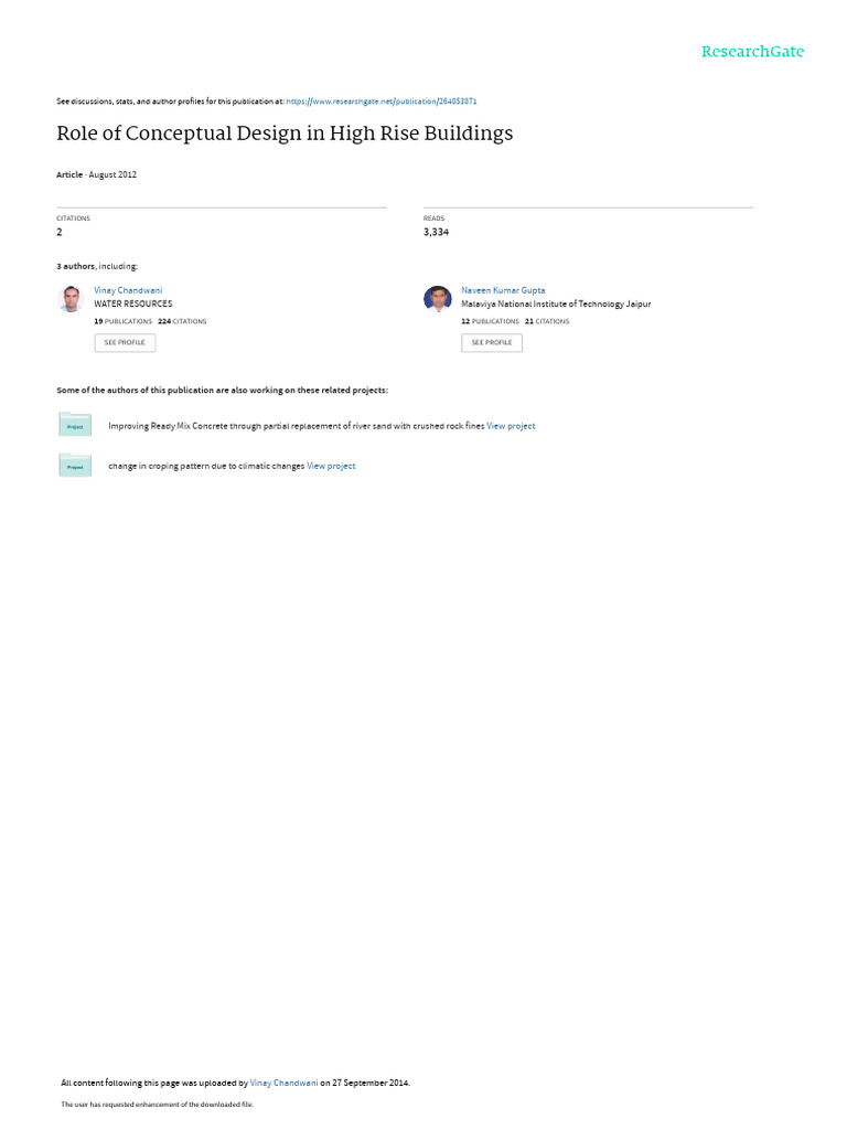 Role of Conceptual Design in High Rise Buildings | PDF | Truss ...