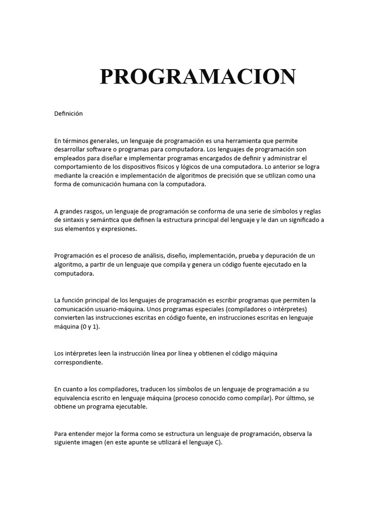 Proga Pdf Lenguaje De Programación Programa De Computadora
