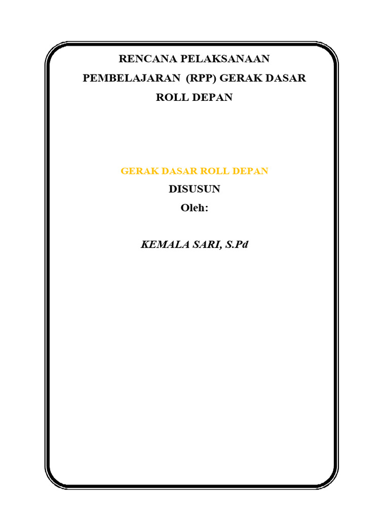 RPP Kemala Sari | PDF