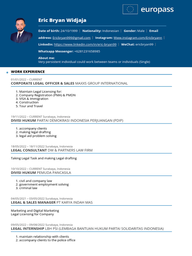 CV Eric Bryan Updated | PDF