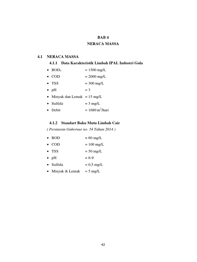 Rumus Perhitungan Neraca Massa Air Limbah Ipal Pdf