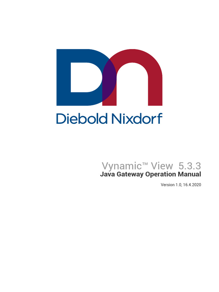 Vynamic View Java Gateway Operation Manual 5.3.3 | PDF