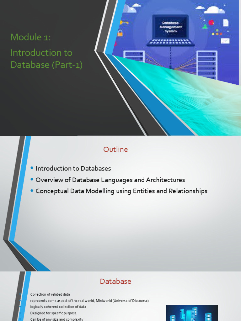 Dbms Module1-Part1 | PDF