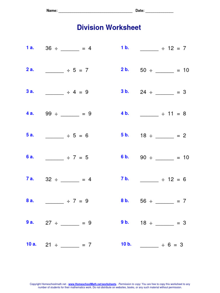 Division Facts Missing Numbers 2to12 | Download Free PDF | Property Law ... Division Facts Missing Numbers 2to12 | Download Free PDF | Property Law ...