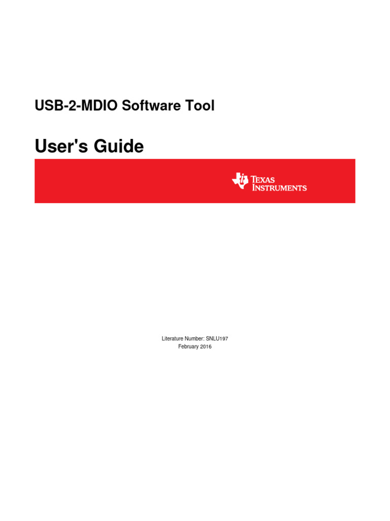 USB2MDIO Userguide | Download Free PDF | Graphical User Interfaces | Computer File