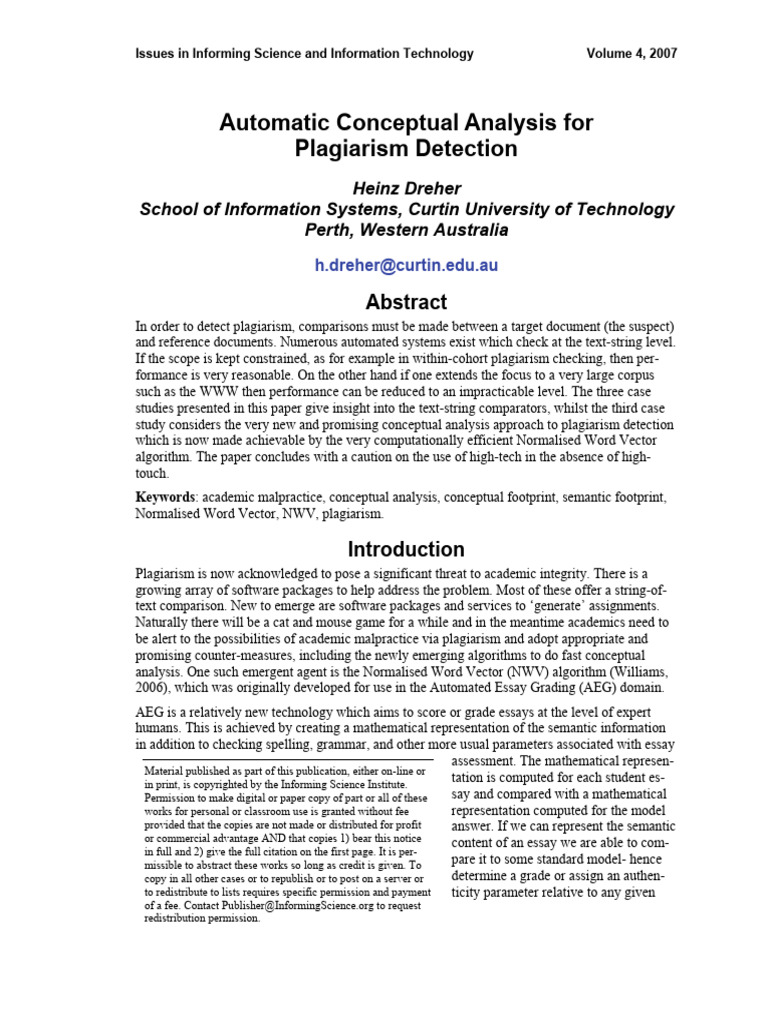 Palagiarism Detection | PDF | Plagiarism | Turnitin