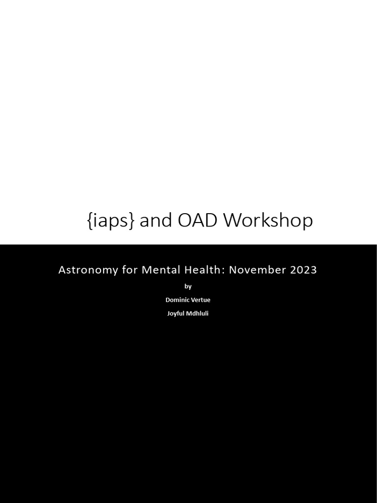 IAPS OAD Workshop Guide | PDF