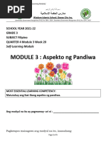 Filipino Module 1 Grade 3 | PDF