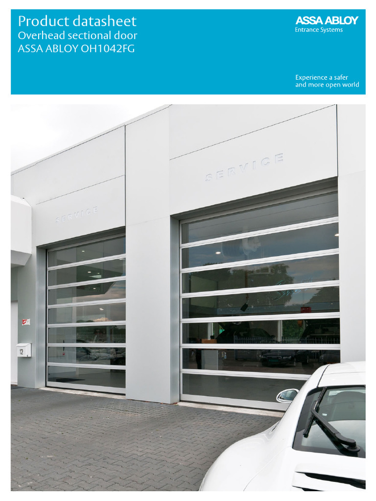 Assa Abloy OH1042FG Overhead Sectional Door | PDF | Door | Alternating ...