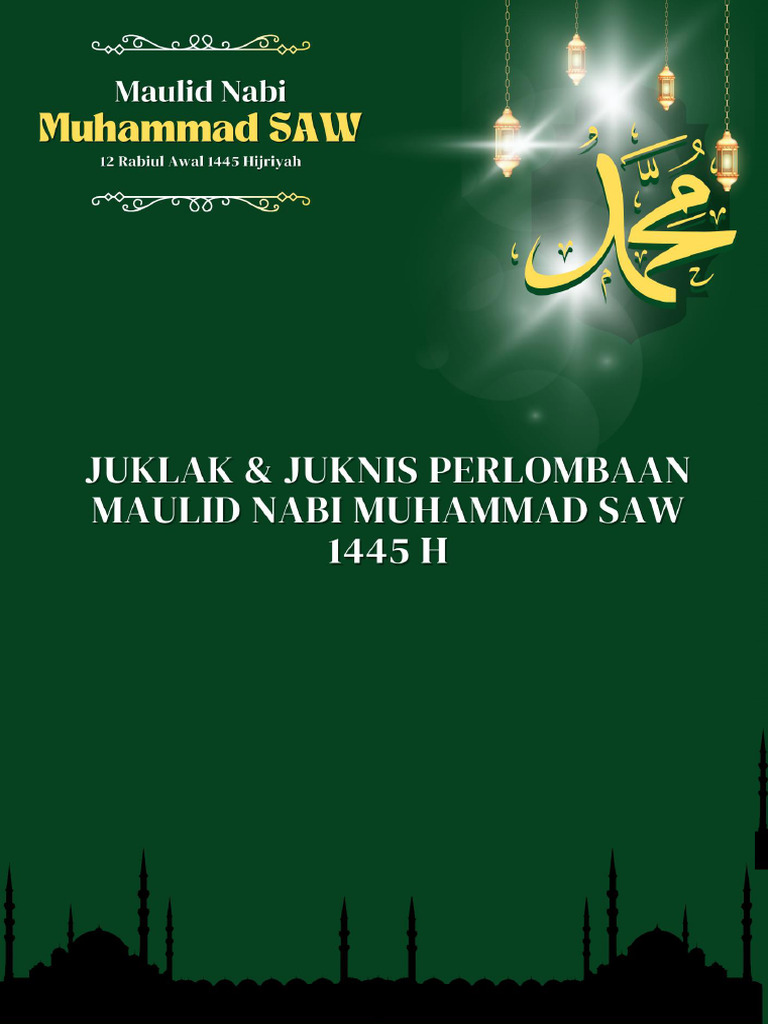 Juklak Juknis Lomba Maulid 1445 H-2 | PDF