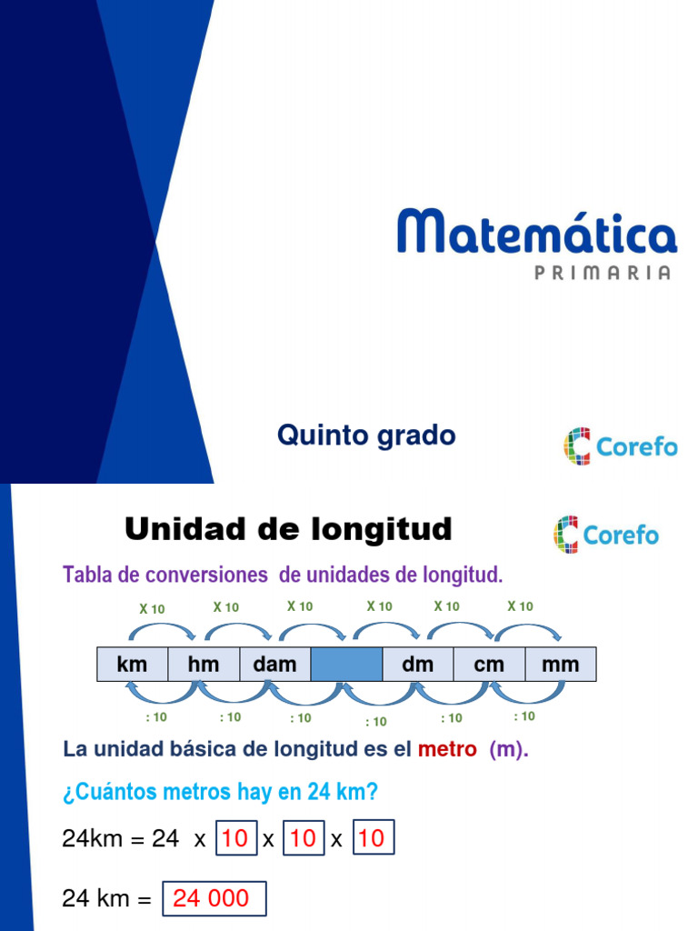 UNIDADES DE LONGITUD - 5° Grado | PDF