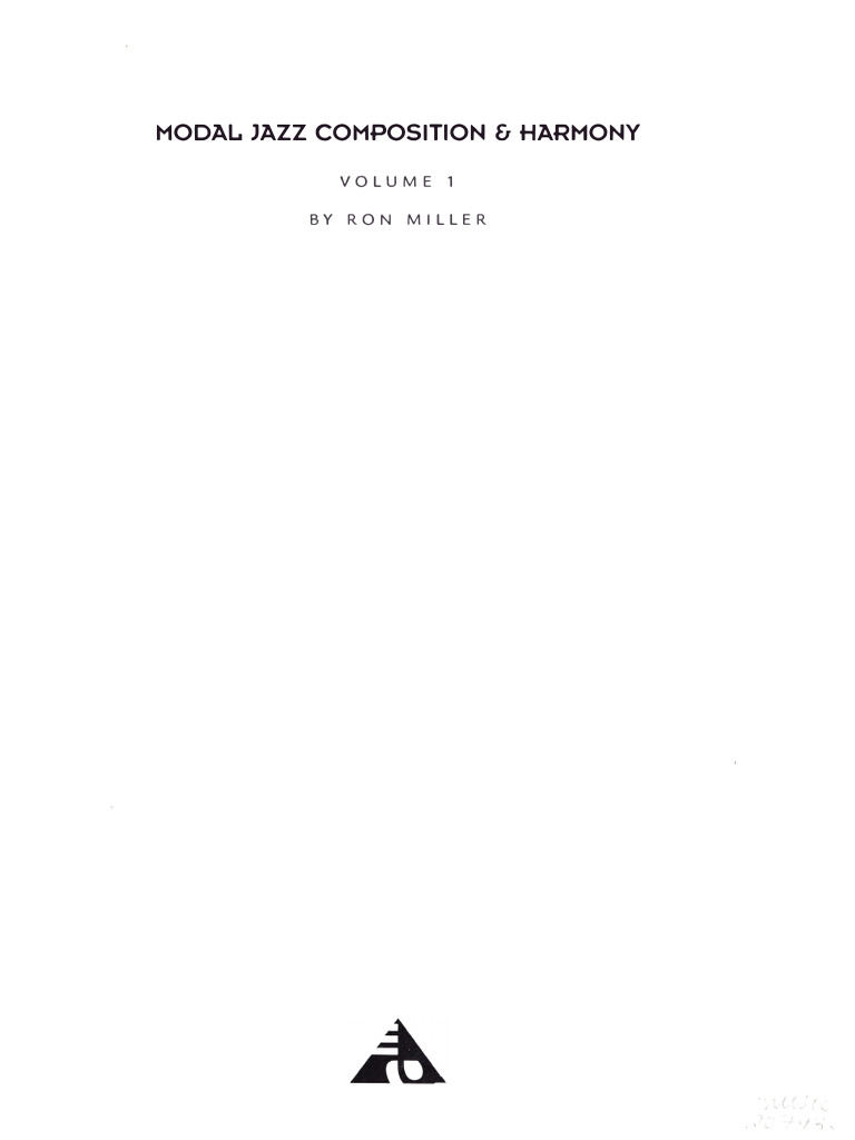 Mus Modal Jazz Composition Harmony MT40M61996[001 058] | PDF