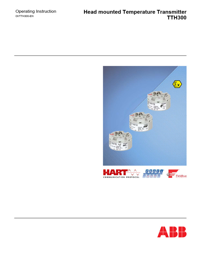 TTH300 Operating Instruction Head Mounted Temperature Transmitter | PDF ...