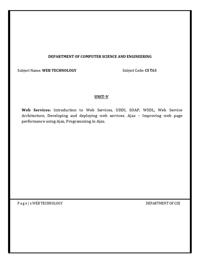 WT (U5) | PDF | Soap | Web Service