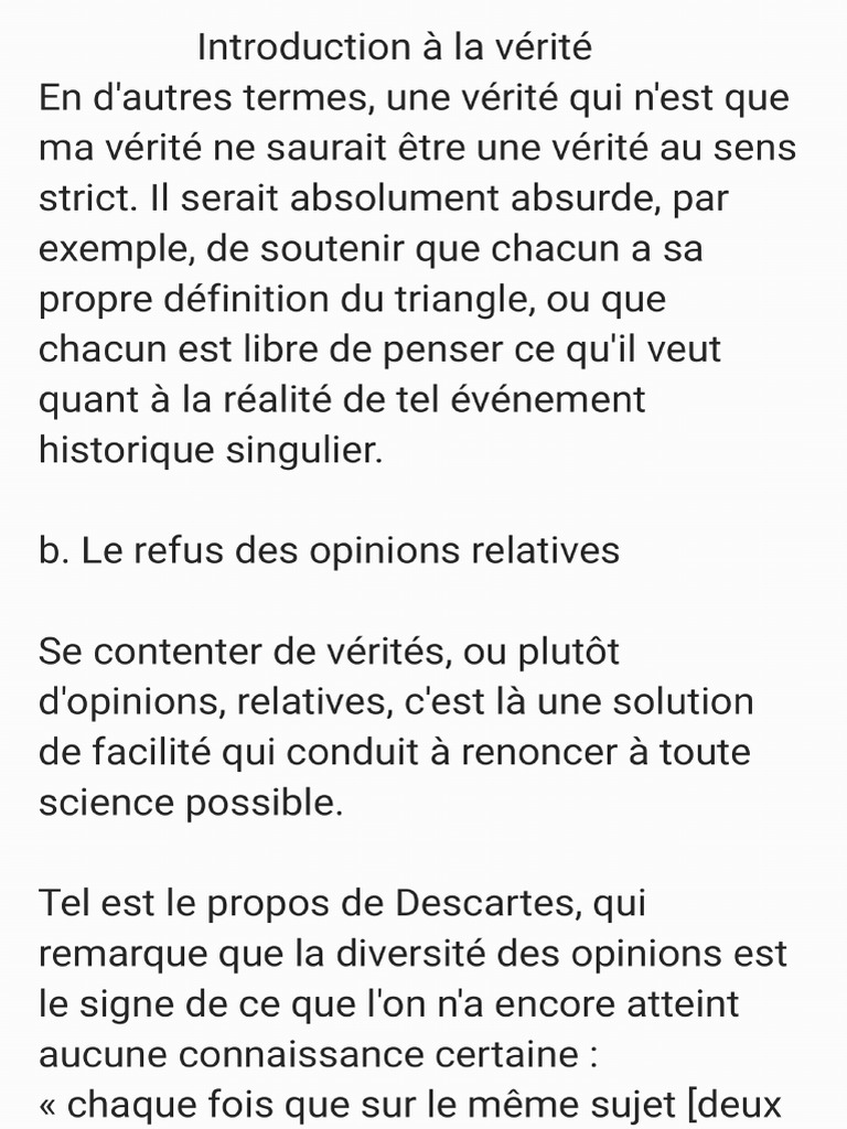 La Vérité | PDF