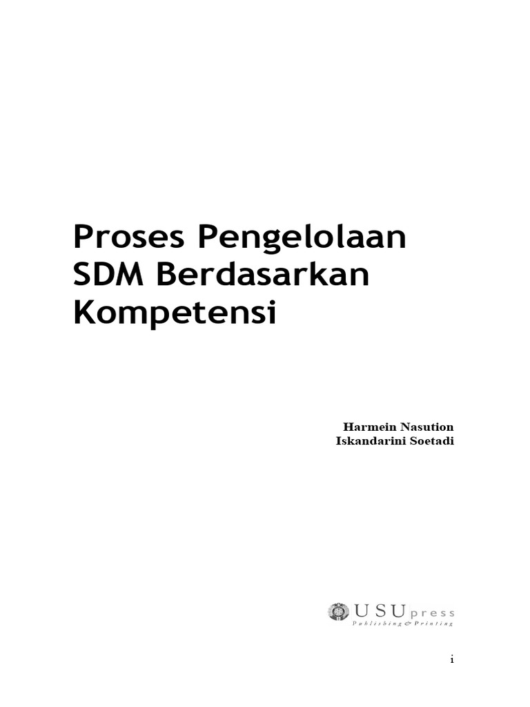 Proses Pengelolaan SDM - Final Cetak | PDF