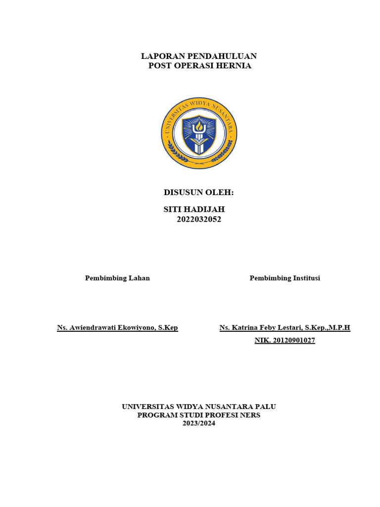 LP Hadijah Hernia | PDF