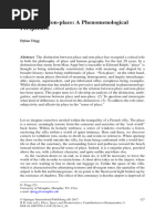 Relph's Place and Placelessness Overview | PDF | Phenomenology ...