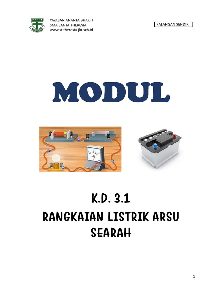 001 - Modul Rangkaian Listrik Searah | PDF