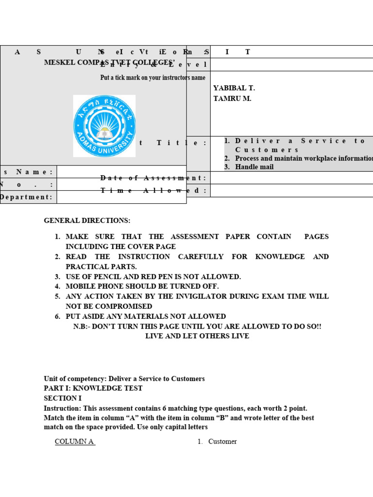 Agreed Deliver, Process and Handle Mail Final | PDF | Mail | Information