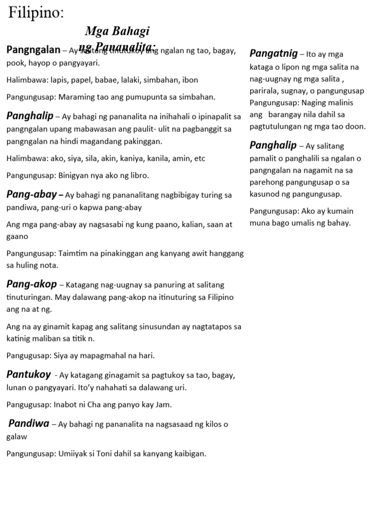Filipino (Grade 6) | PDF