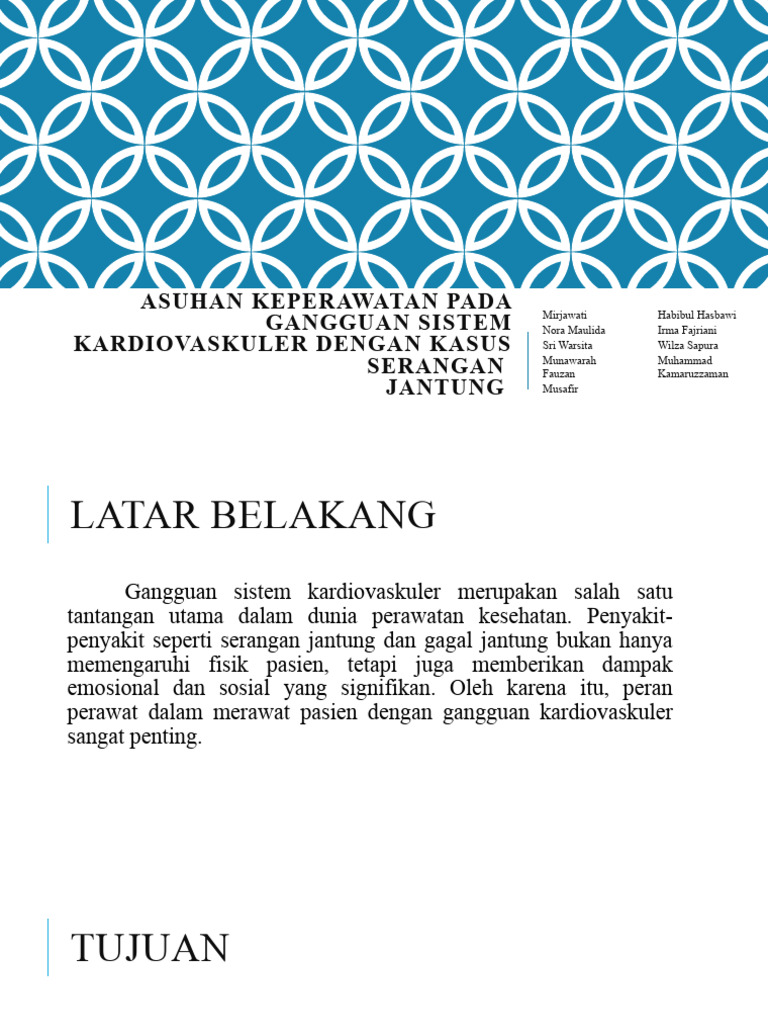 Asuhan Keperawatan Pada Gangguan Sistem Kardiovaskuler Dengan Kasus ...