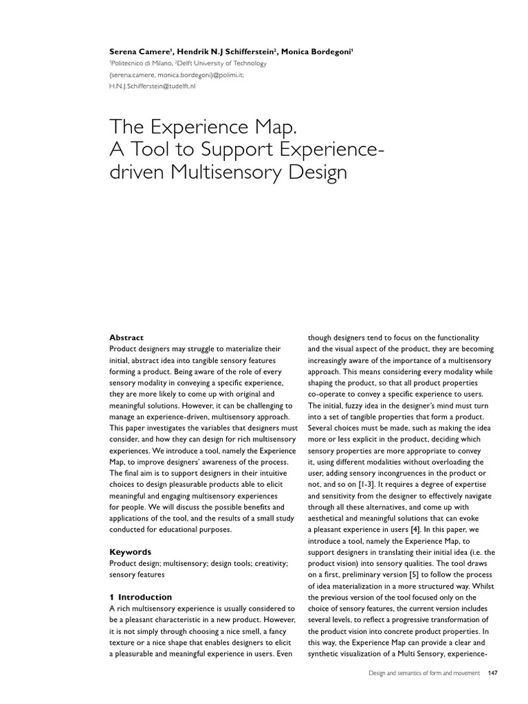 The Experience Map | PDF | Experience | Perception