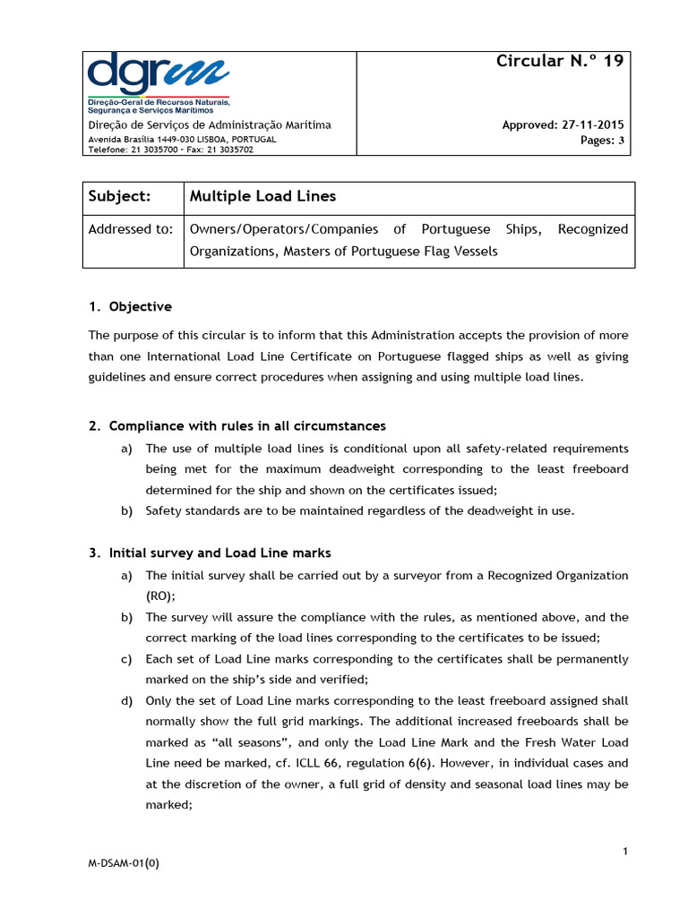 Multiple Load Lines Guidelines | PDF