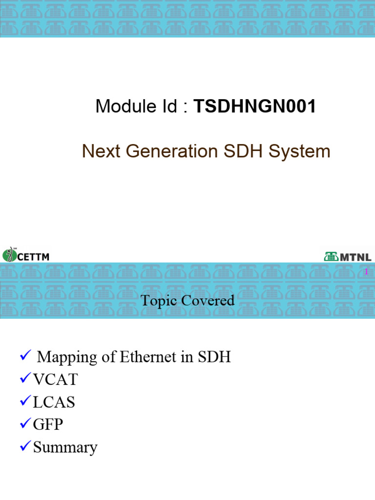 S29 Next Generation SDH System - TSDHNGN001 | PDF | Physical Layer Protocols | Telecommunications