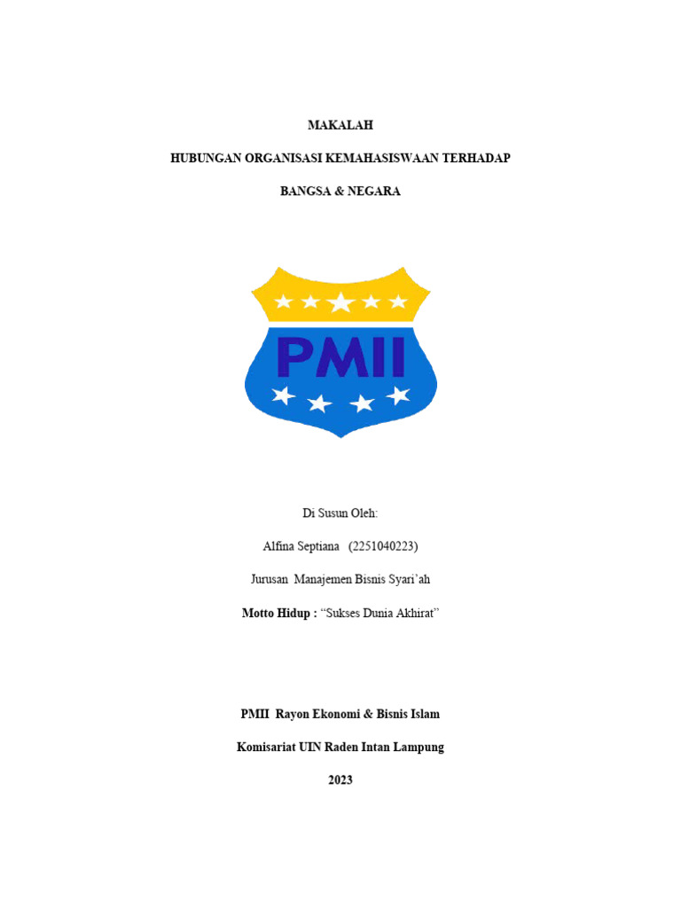 Makalah Pmii | PDF