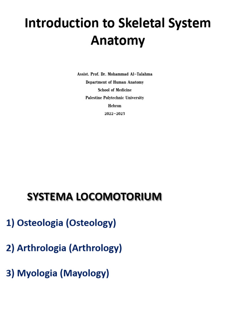Introduction To Osteology 2 | PDF | Anatomical Terms Of Motion | Skeleton