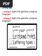 Engineering Drawing Lettering Guide | PDF | Drawing | Letter Case
