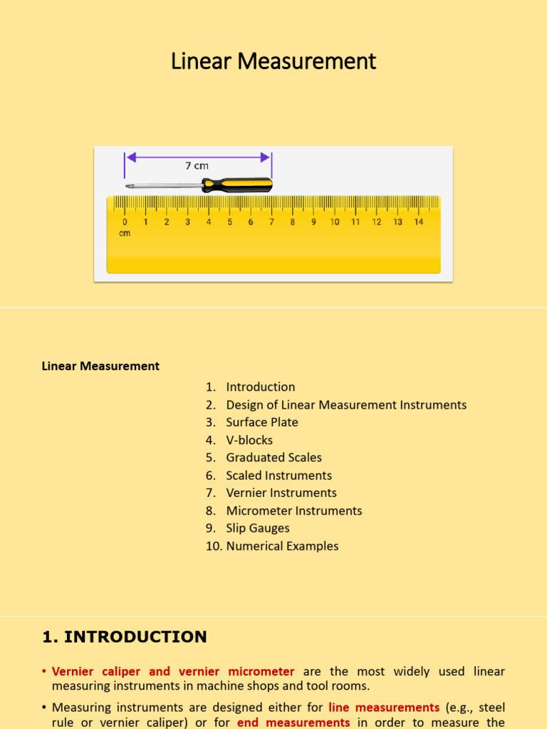 Linear Measurement | PDF