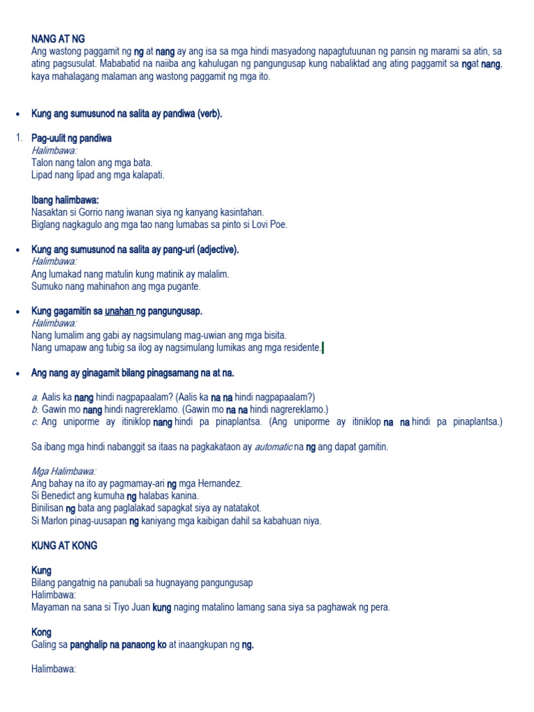 Wastong Gamit NG Salita | PDF