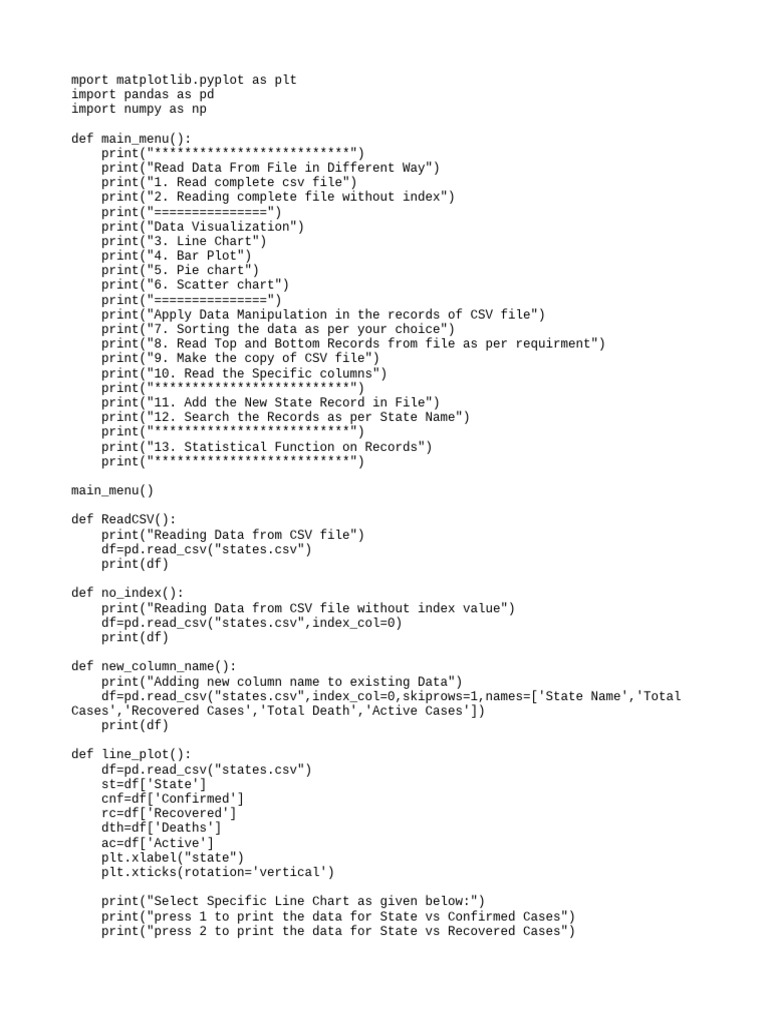 Text Pdf Comma Separated Values Data 