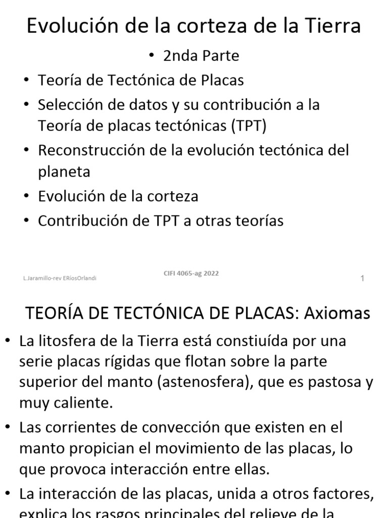 4065 3 Evol Corteza Tectónica +de+placas | PDF | Placas tectónicas | Tierra