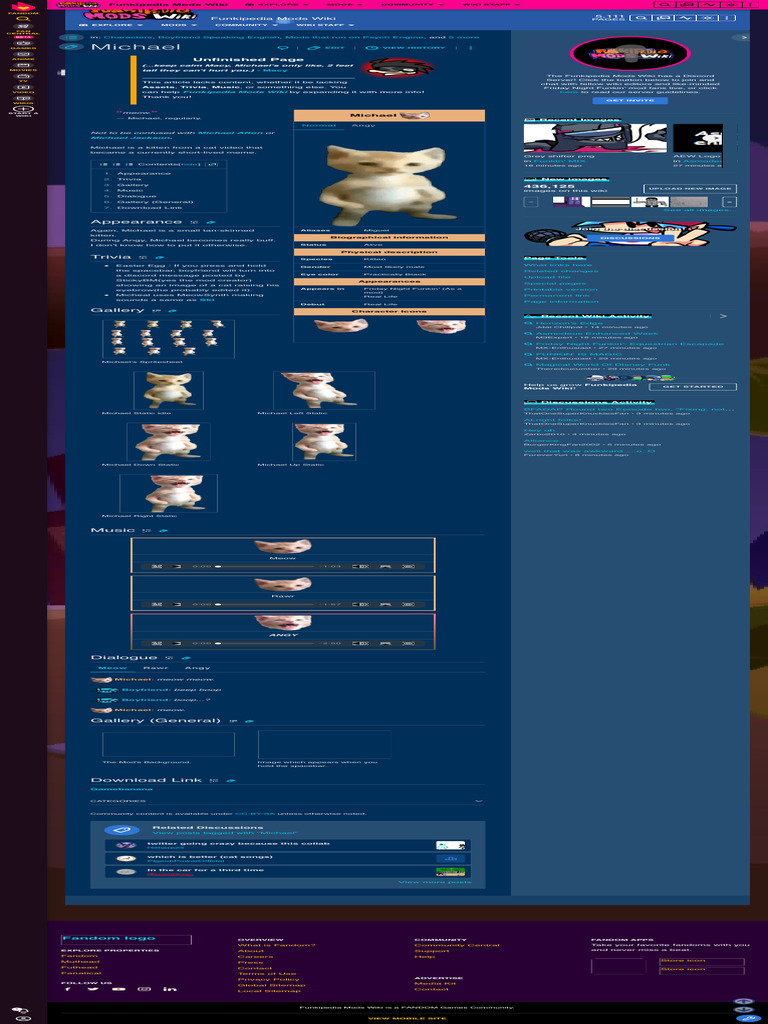 Michael Funkipedia Mods Wiki Fandom | PDF | Wiki | Websites