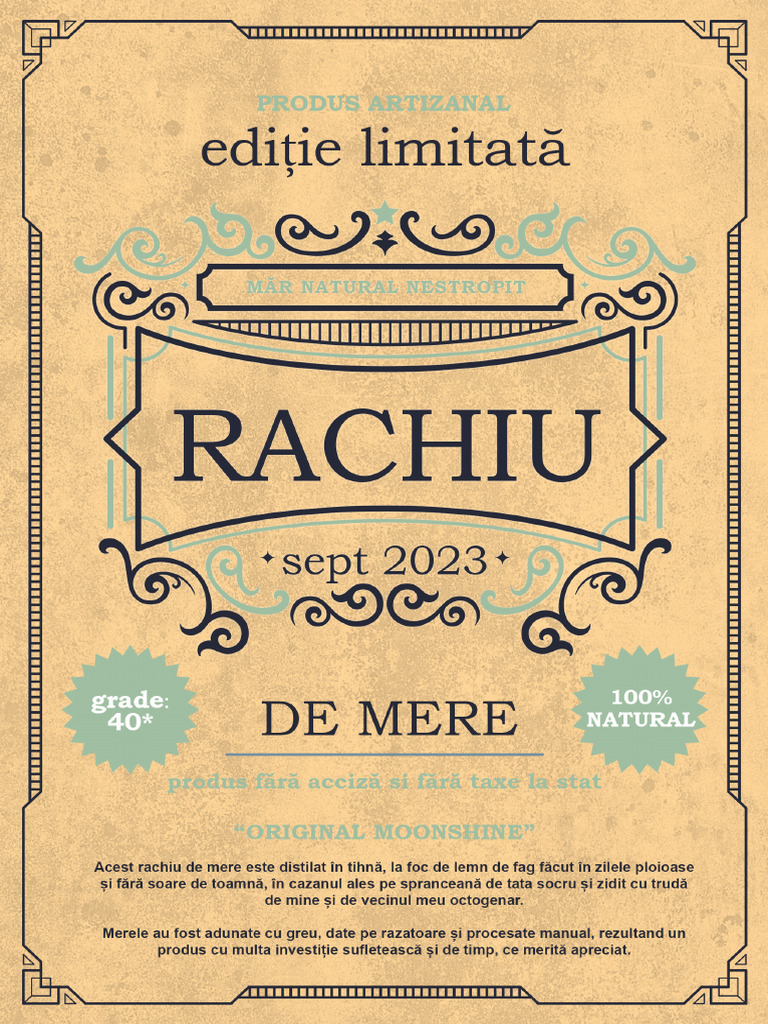 ETICHETE Rachiu de Mere | PDF