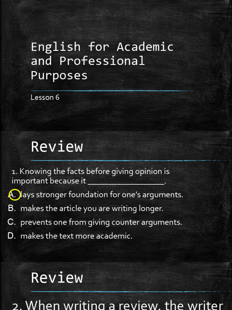 Q1 - Lesson 6 EAPP | PDF
