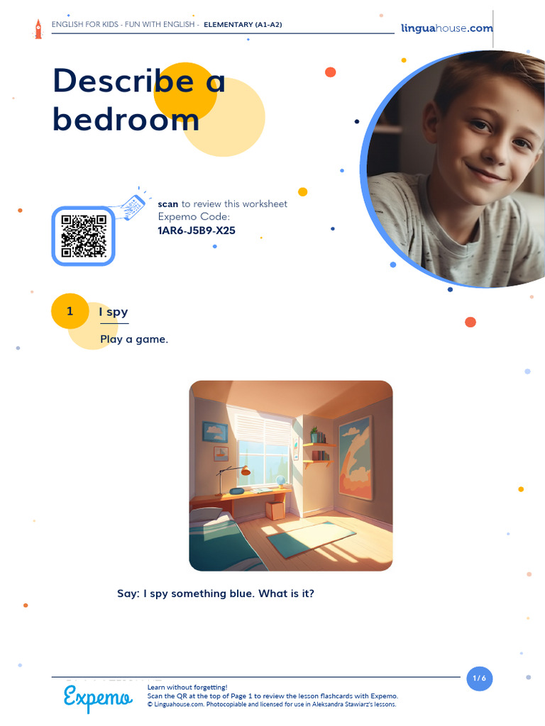 English for Kids: Bedroom Vocabulary | PDF