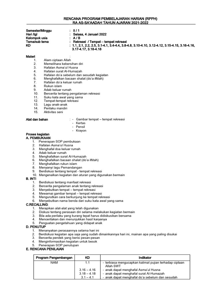 Tema 1 Rekreasi Pdf