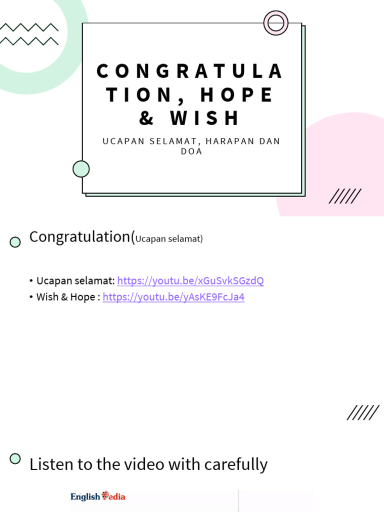 Congratulation | PDF