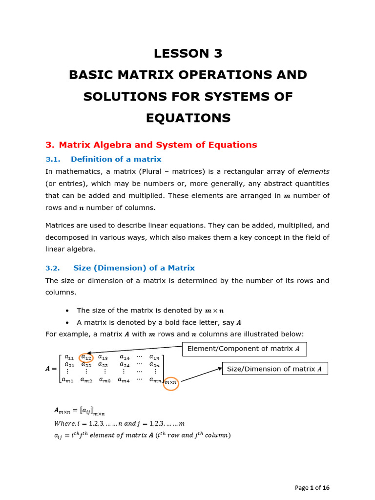 Week 3 - Maths | PDF